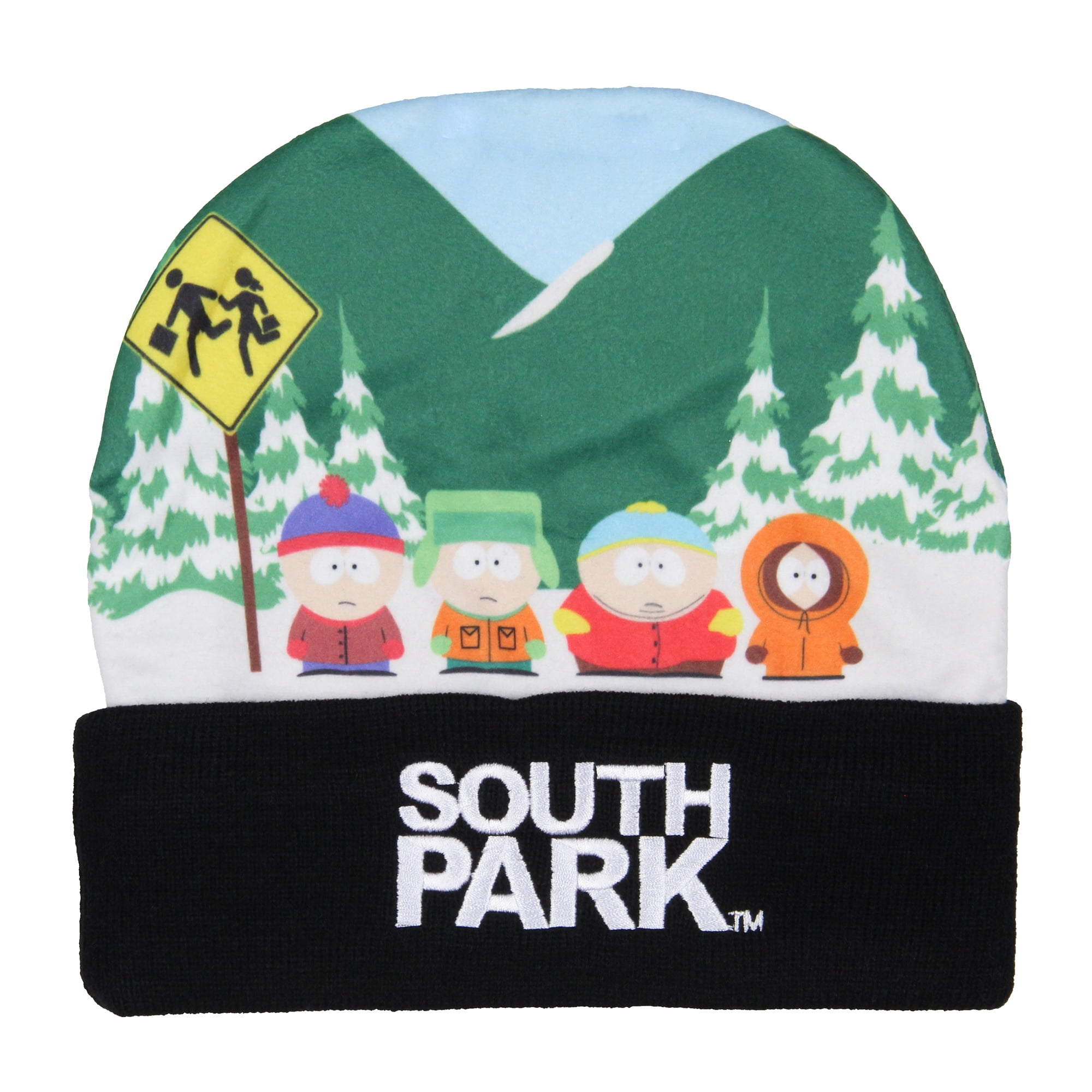 South Park Beanie Cartman Kenny Stan Kyle Sublimated Embroidered Knit ...