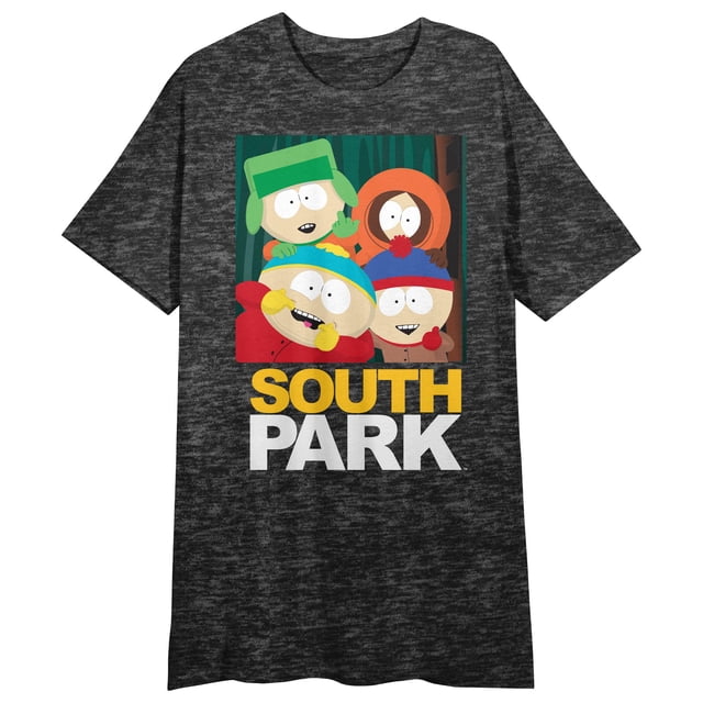 Walmart South Park Women's Pajamas Night Shirt, Charcoal Heather, Crew ...
