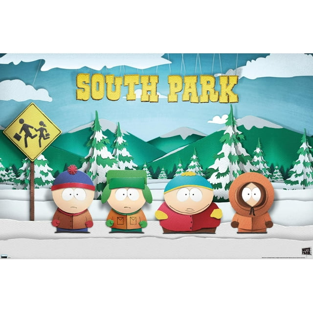 South Park - Bus Stop Wall Poster, 14.725" x 22.375" - Walmart.com