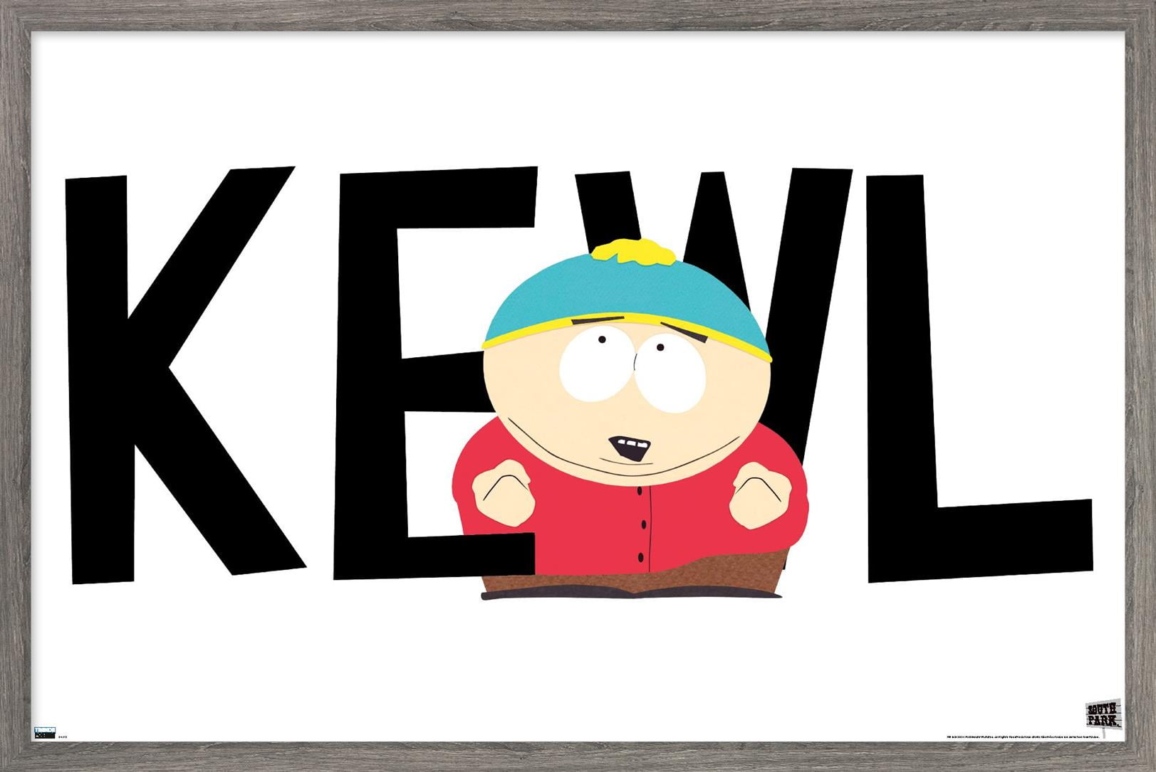 South Park - Cartman Kewl Wall Poster, 22.375" x 34" Framed - Walmart.com