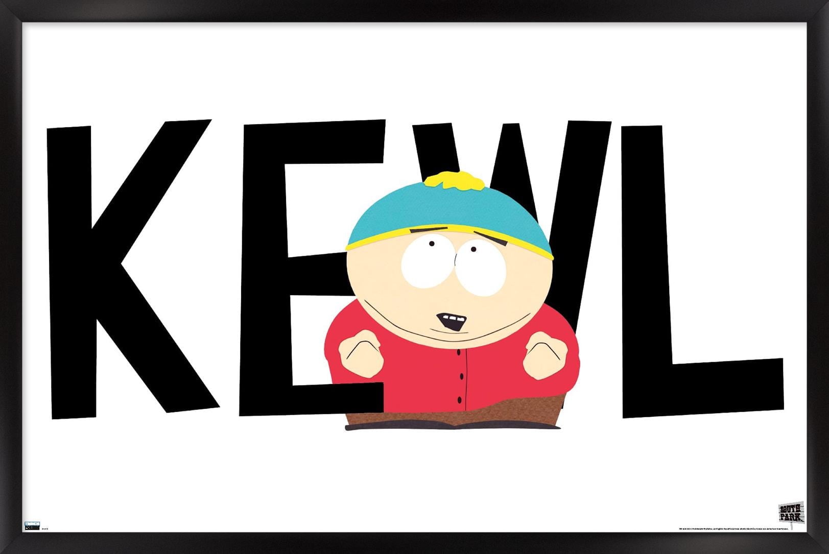 South Park - Cartman Kewl Wall Poster, 22.375" x 34" Framed - Walmart.com