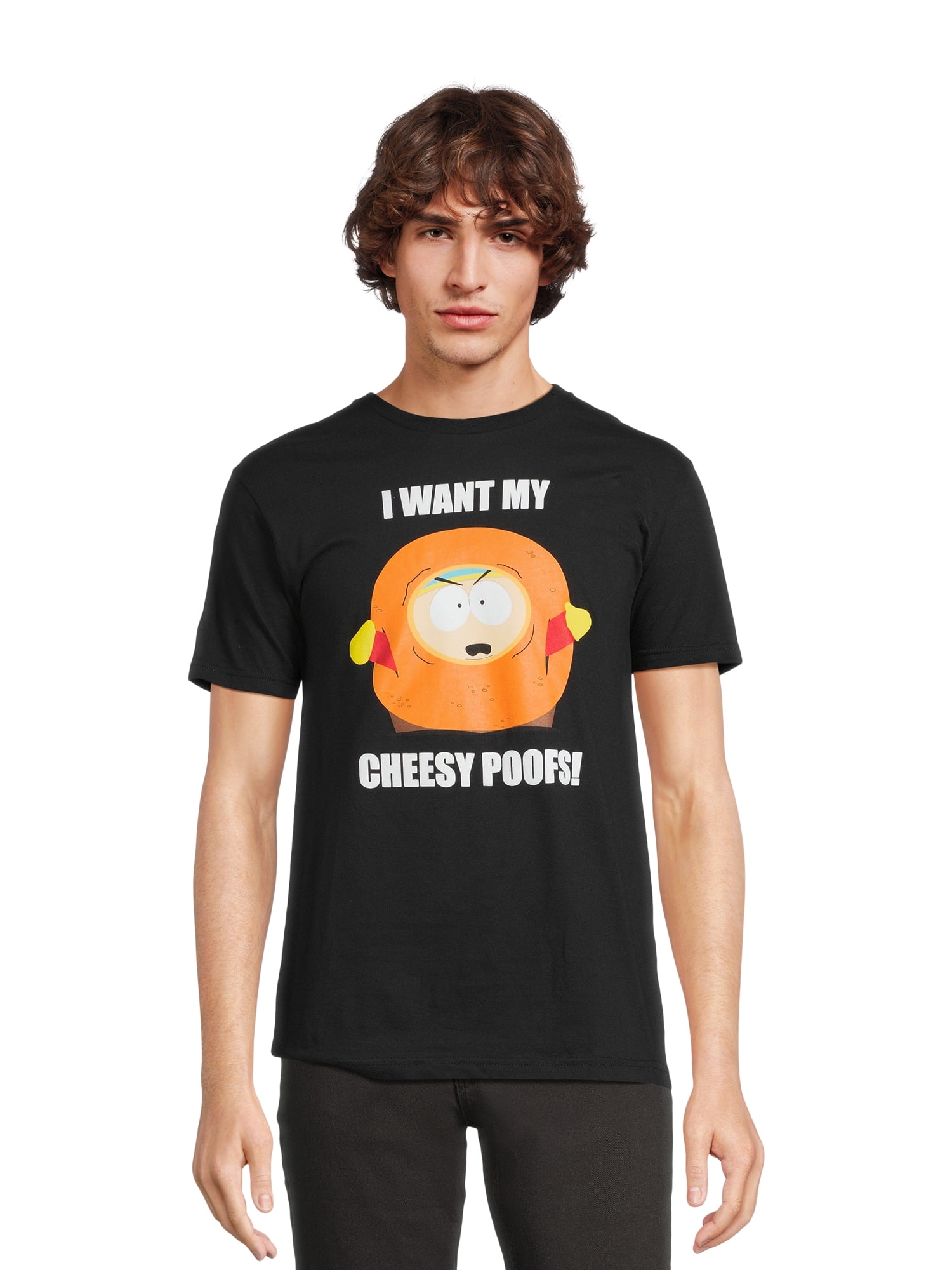 South Park Cheesy Poofs Men's Cotton Graphic T-Shirt, Sizes S-3XL ...