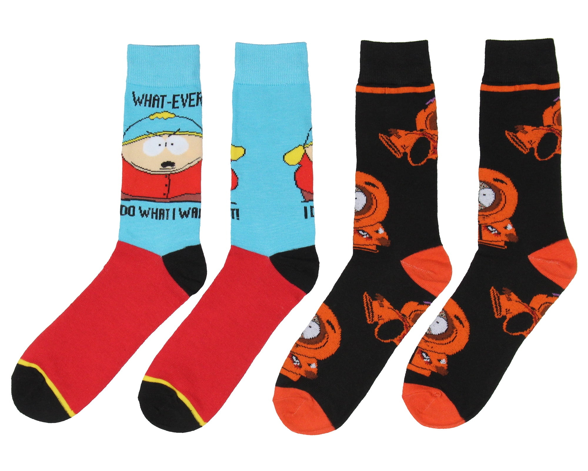 South Park Crew Socks, South Park Eric Cartman And Kenny Mid-Calf Crew ...