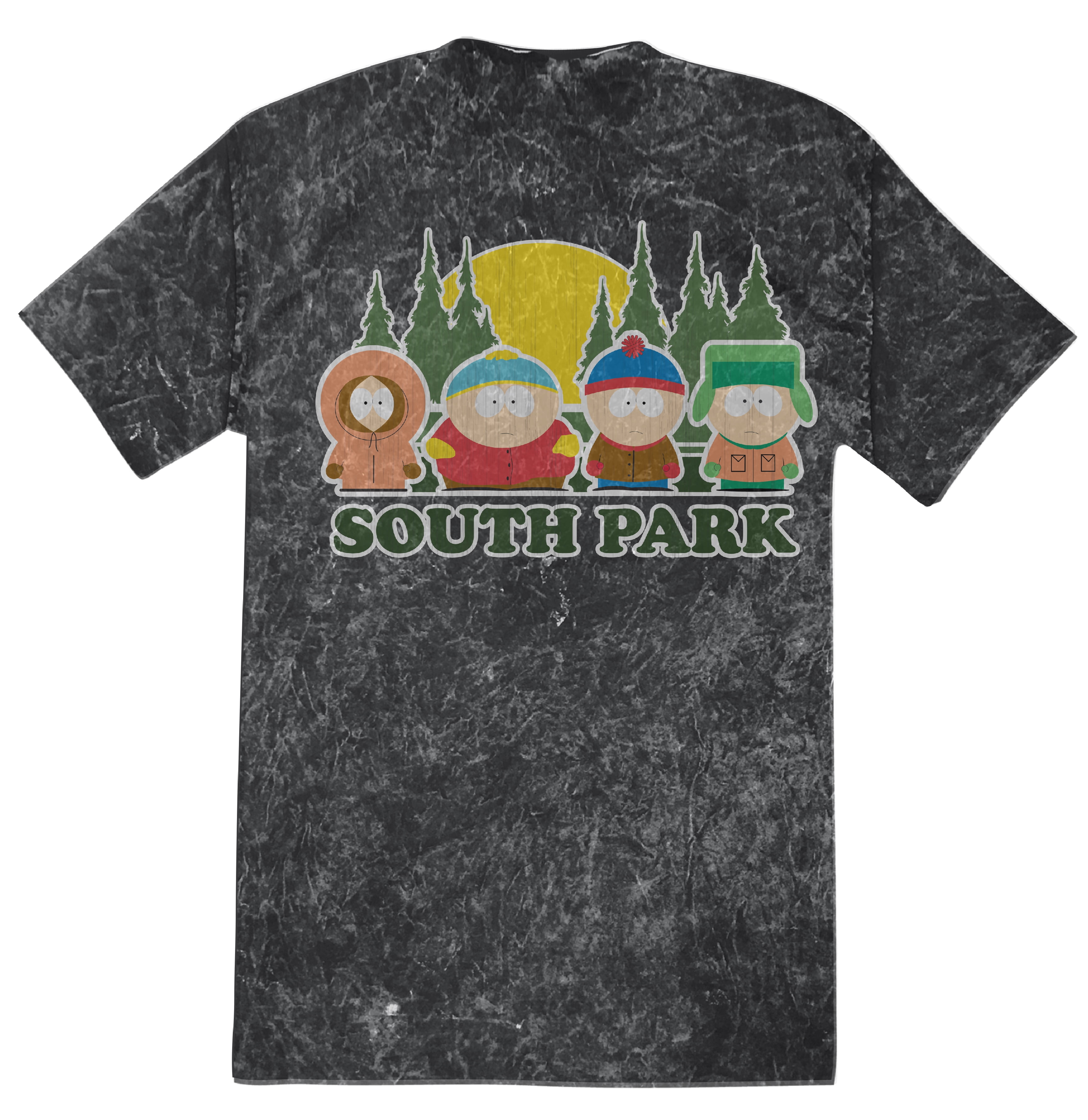 South Park Group Vintage Mens and Womens Short Sleeve T-Shirt (Black ...