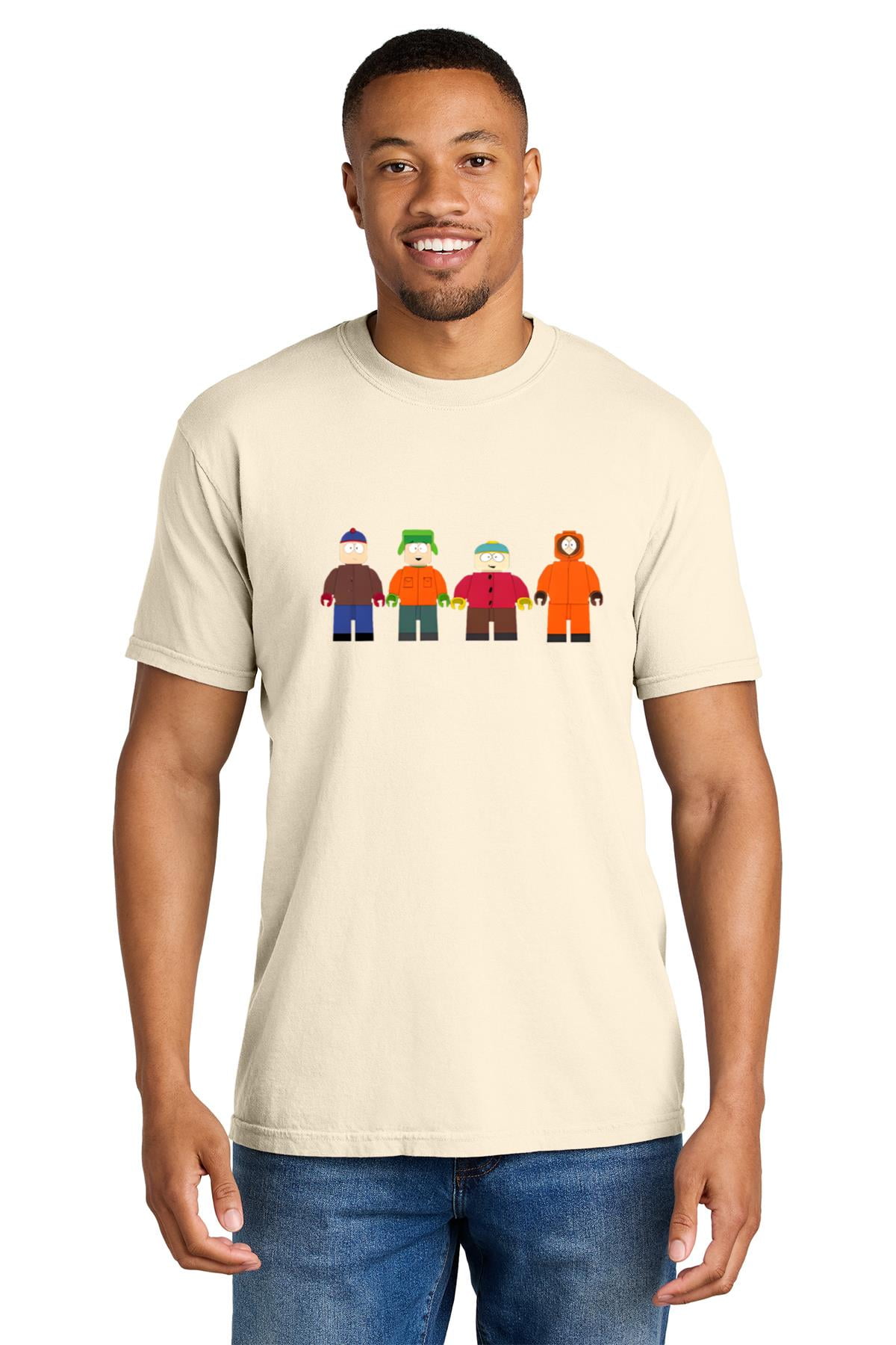 South Park LEGO Comfort Color T-shirt Fun Mashup Graphic Pop Culture ...