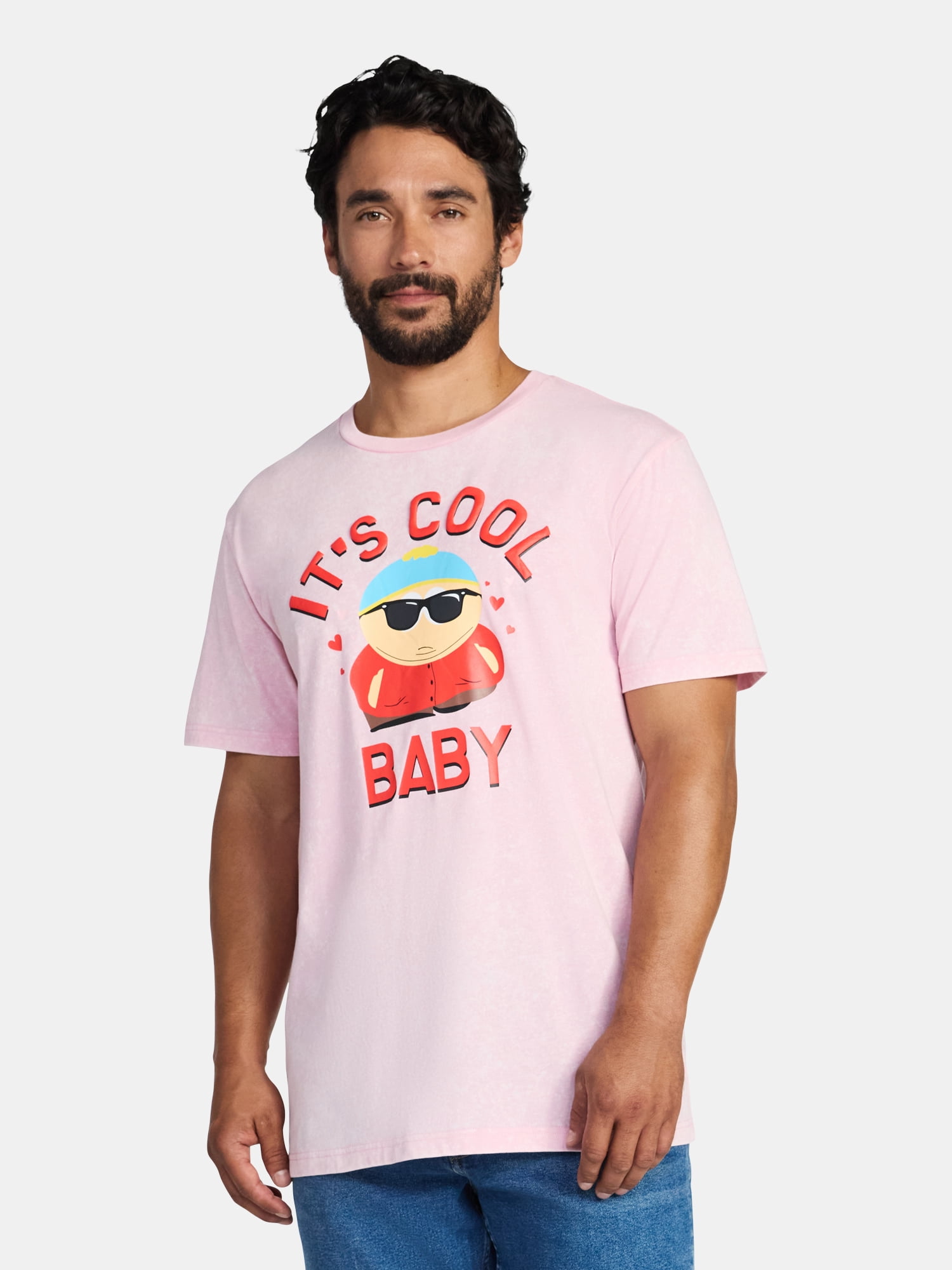 South Park, Men's & Big Men's Valentine's Day Graphic Tee, Cartman ...
