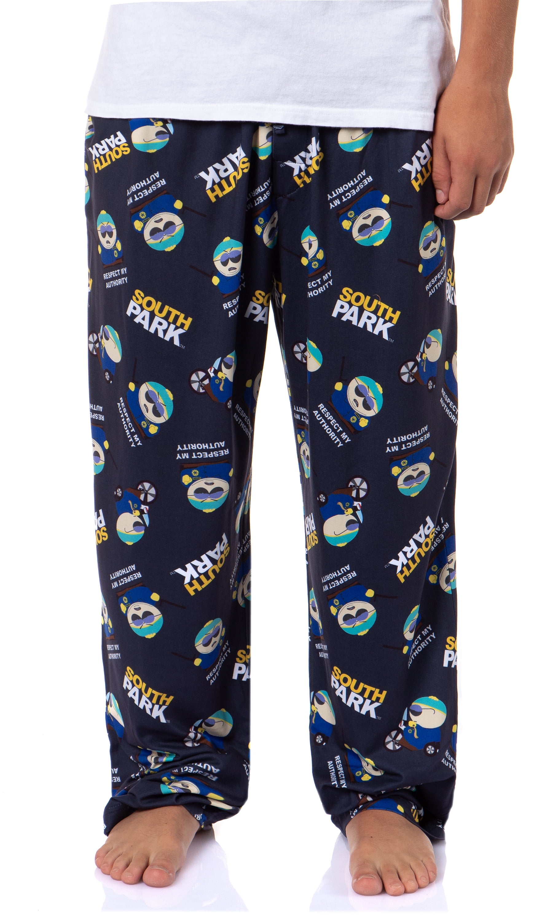 South Park Men's Cartman You Will Respect My Authority Tossed Print ...