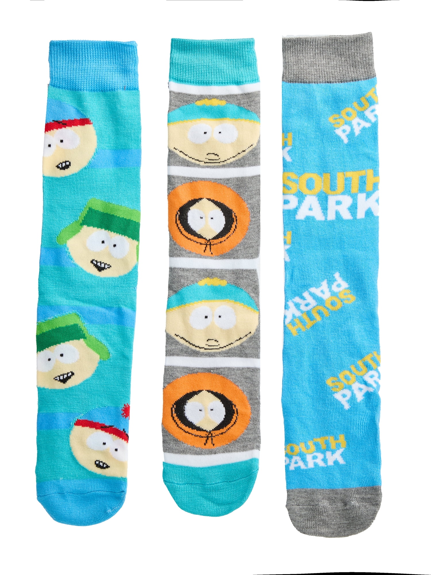 South Park men's Crew Socks 3-Pack - Fit, Iconic Characters - Walmart.com