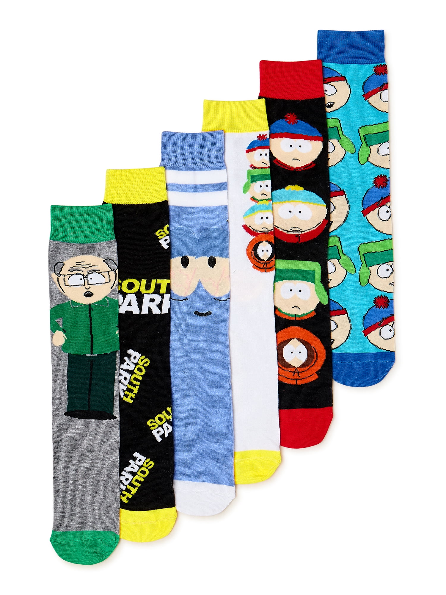 South Park Men's Crew Socks, 6-Pack - Walmart.com