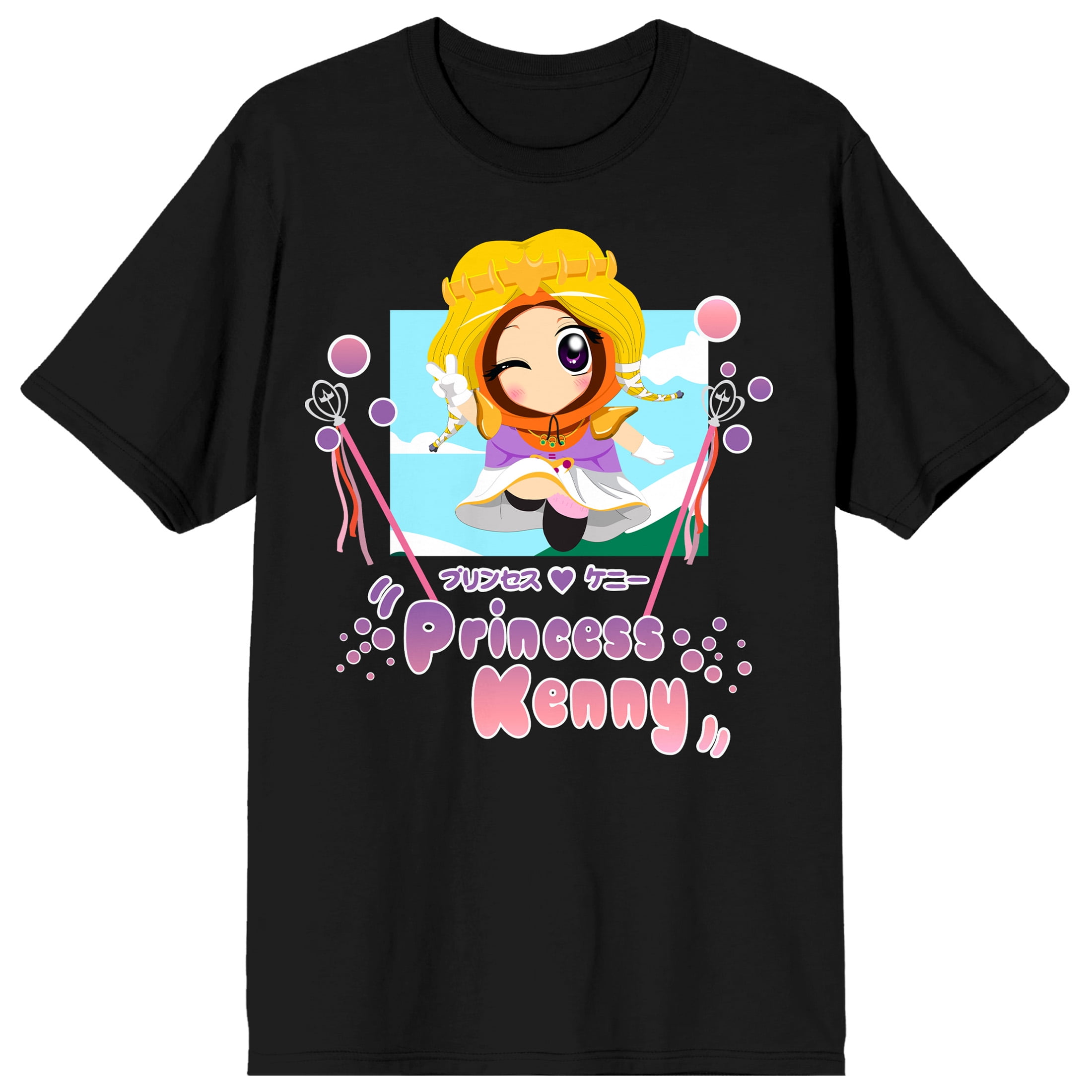 South Park Princess Kenny Men's Black Short Sleeve Crew Neck Tee-Small ...
