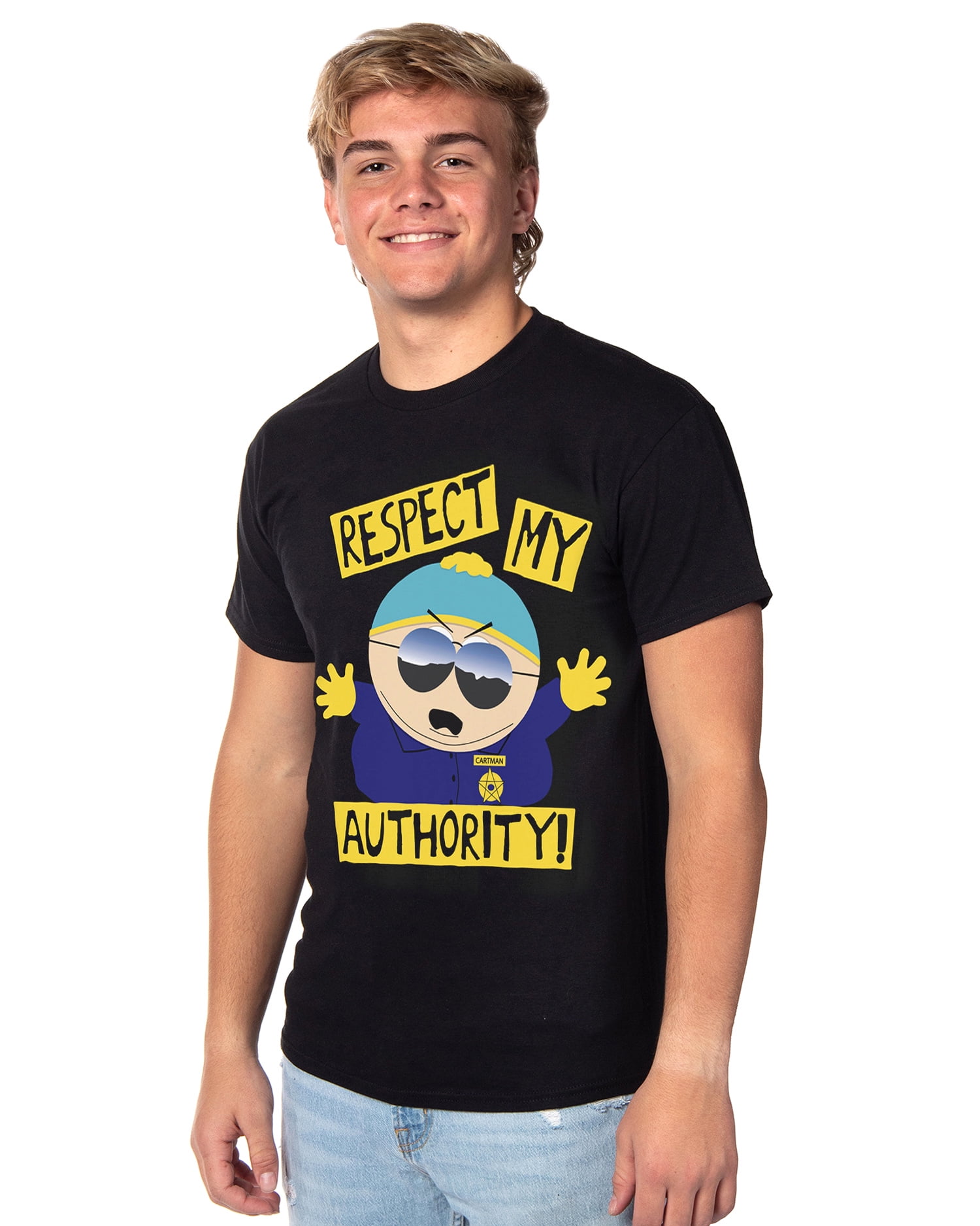 South Park Shirt Men's Eric Cartman Respect My Authority Adult Short ...