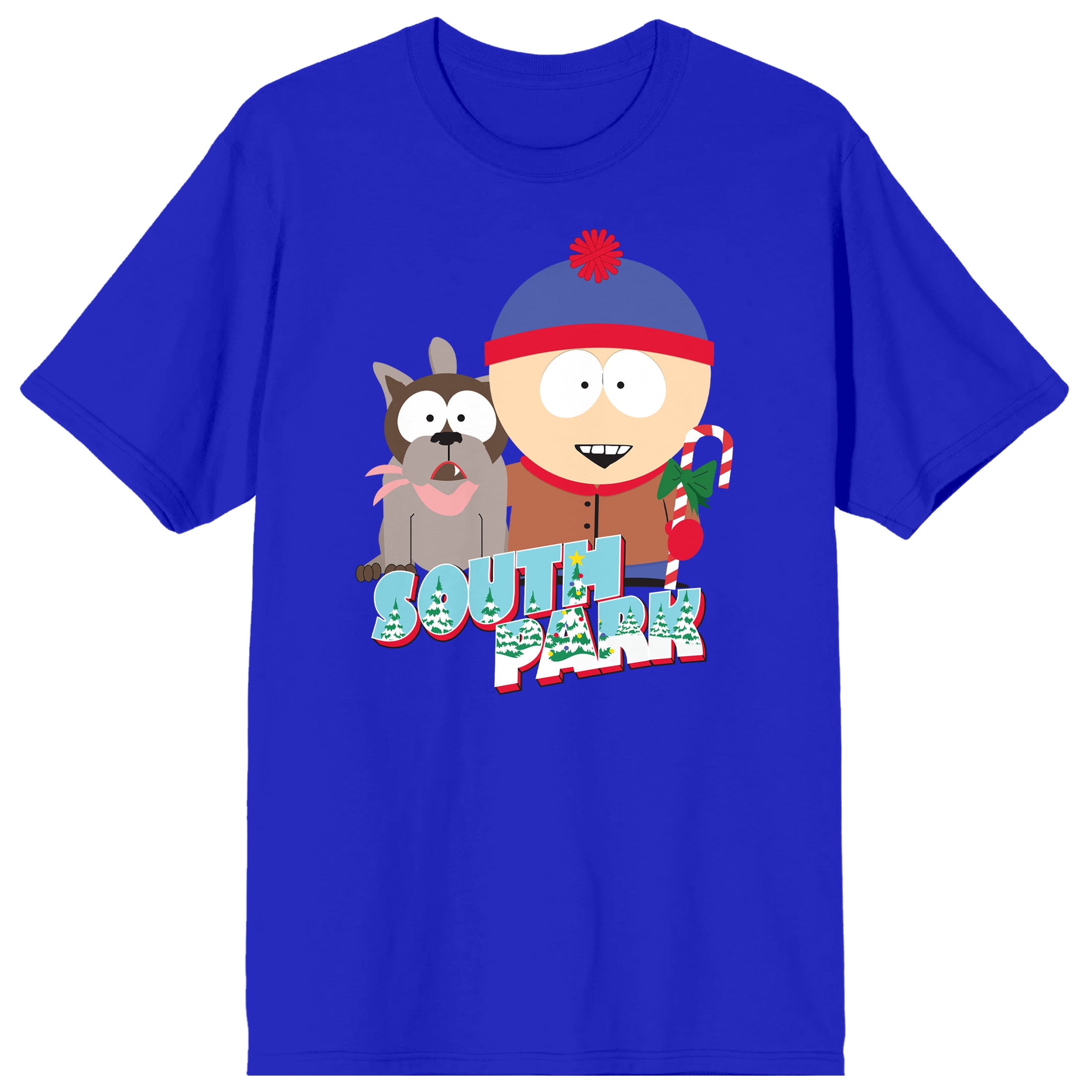 South Park Stan Marsh With Sparky Men's Royal Blue Short Sleeve ...
