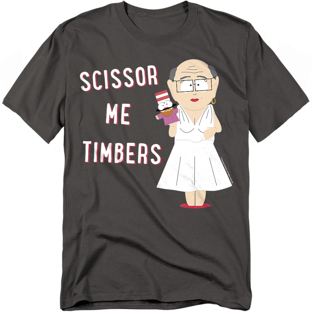 South Park T-Shirt Scissor Me Timbers Unisex Graphic Tee For Men ...