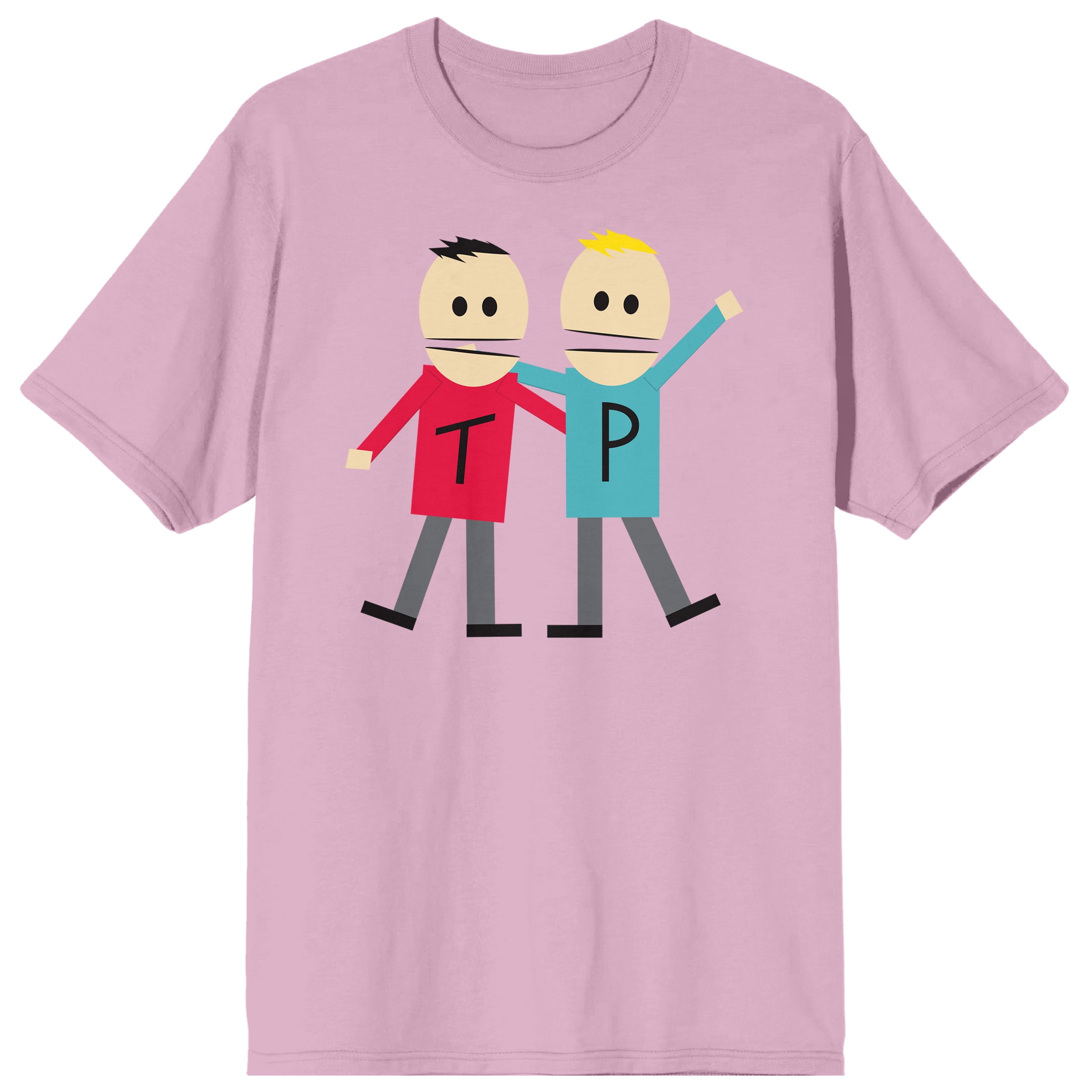 South Park Terrance And Phillip Crew Neck Short Sleeve Cradle Pink Men ...