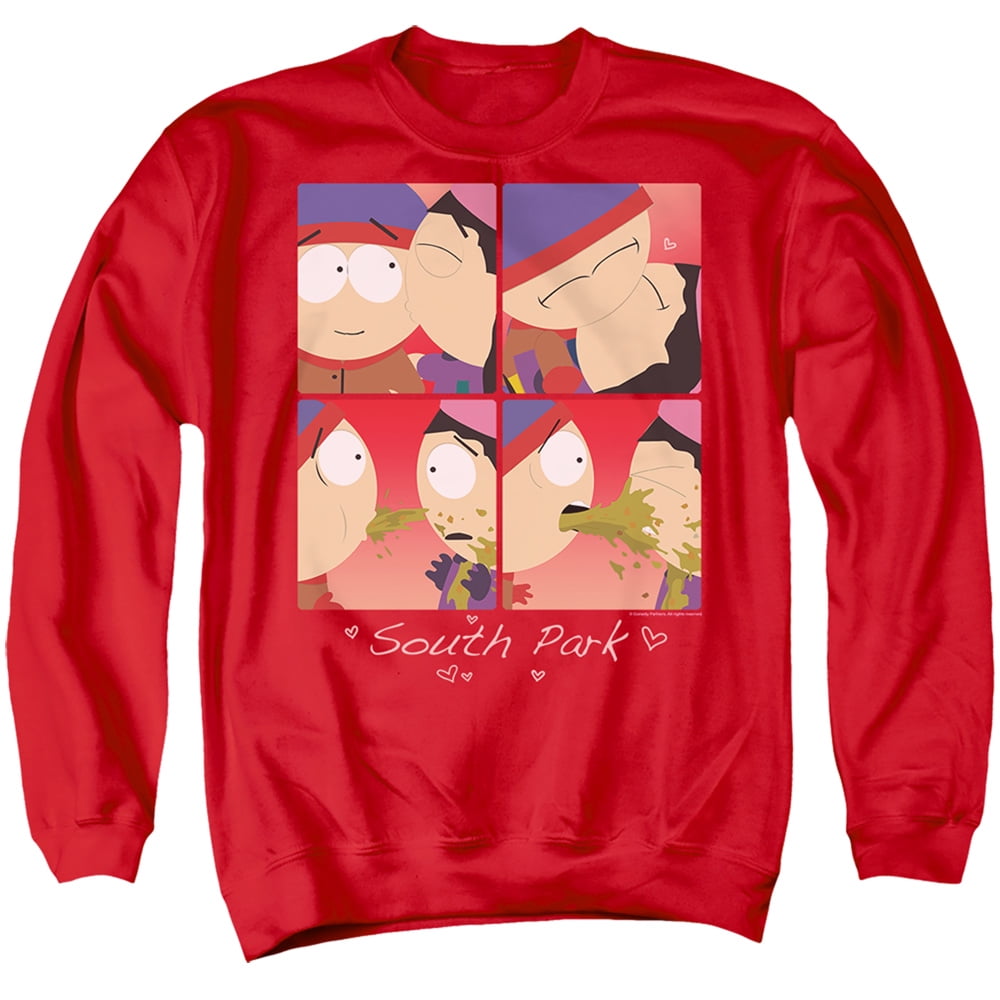 South Park Valentine's Day Kyle And Wendy Squares Unisex Adult Crewneck ...