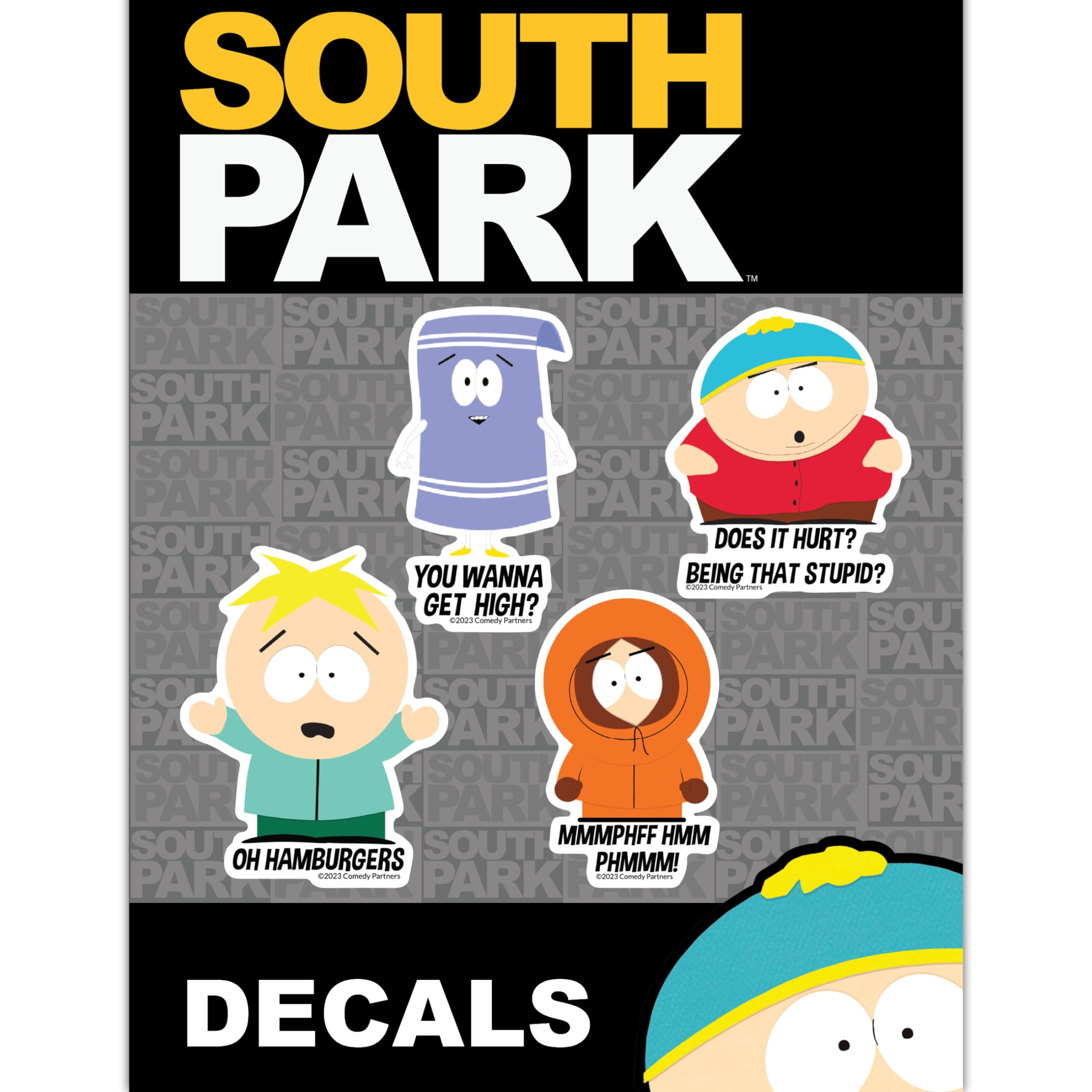 South Park Vinyl Decals - Set of 4 Waterproof Outdoor Car Stickers for ...