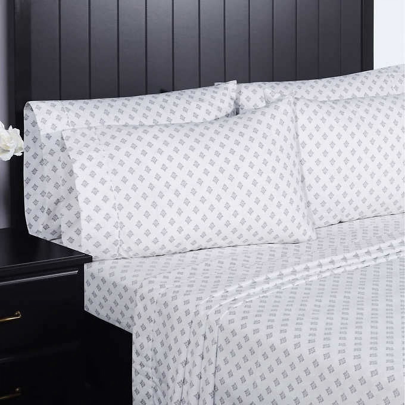 South Point Home Fashions Patterned Printed Microfiber 6-Piece Queen ...