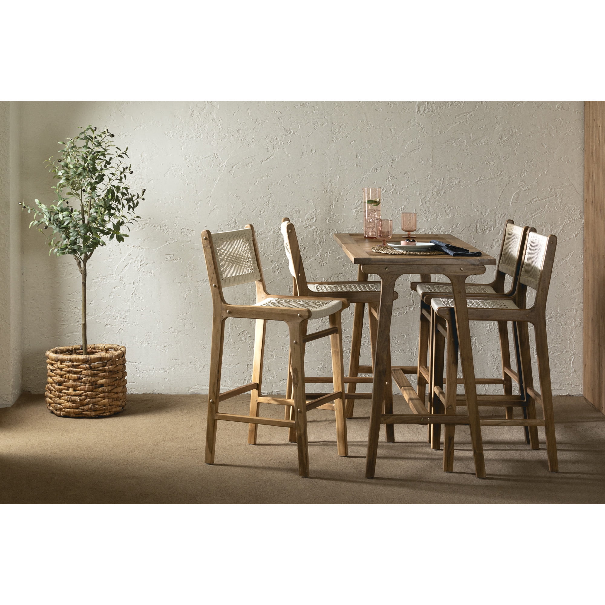 South Shore Agave, Bohemian Harmony Chair, Bar Beige - Walmart.com