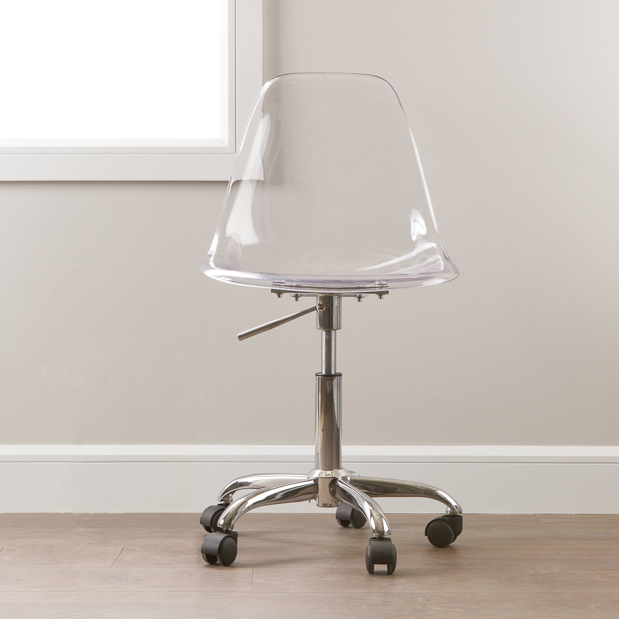 South Shore Annexe Clear Office Chair with Wheels, Multiple Colors ...