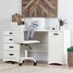 South Shore Portable Crea Sewing Craft Table with Storage Drawers on ...