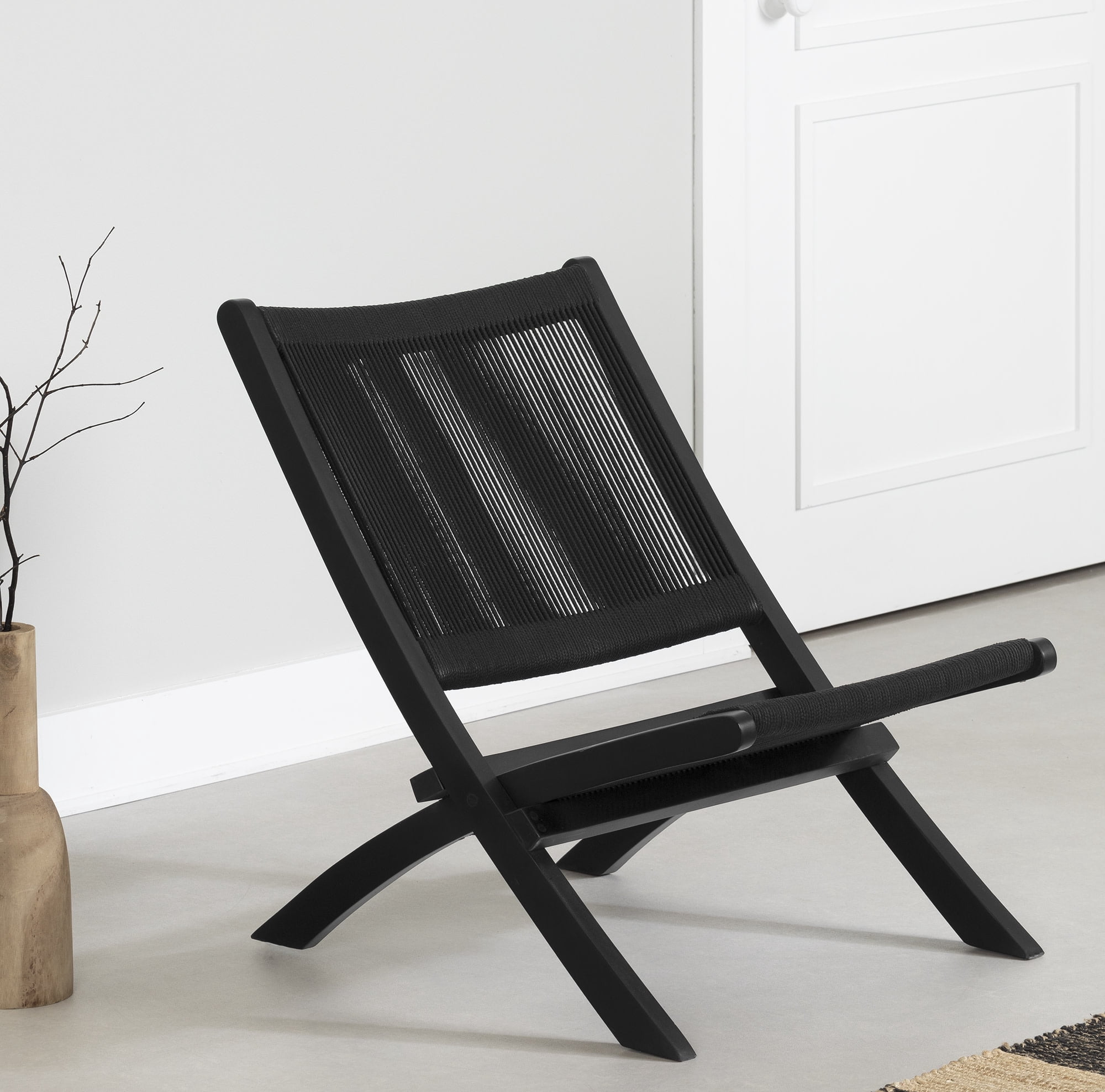South Shore Balka, Bohemian Harmony Chair, Black - Walmart.com