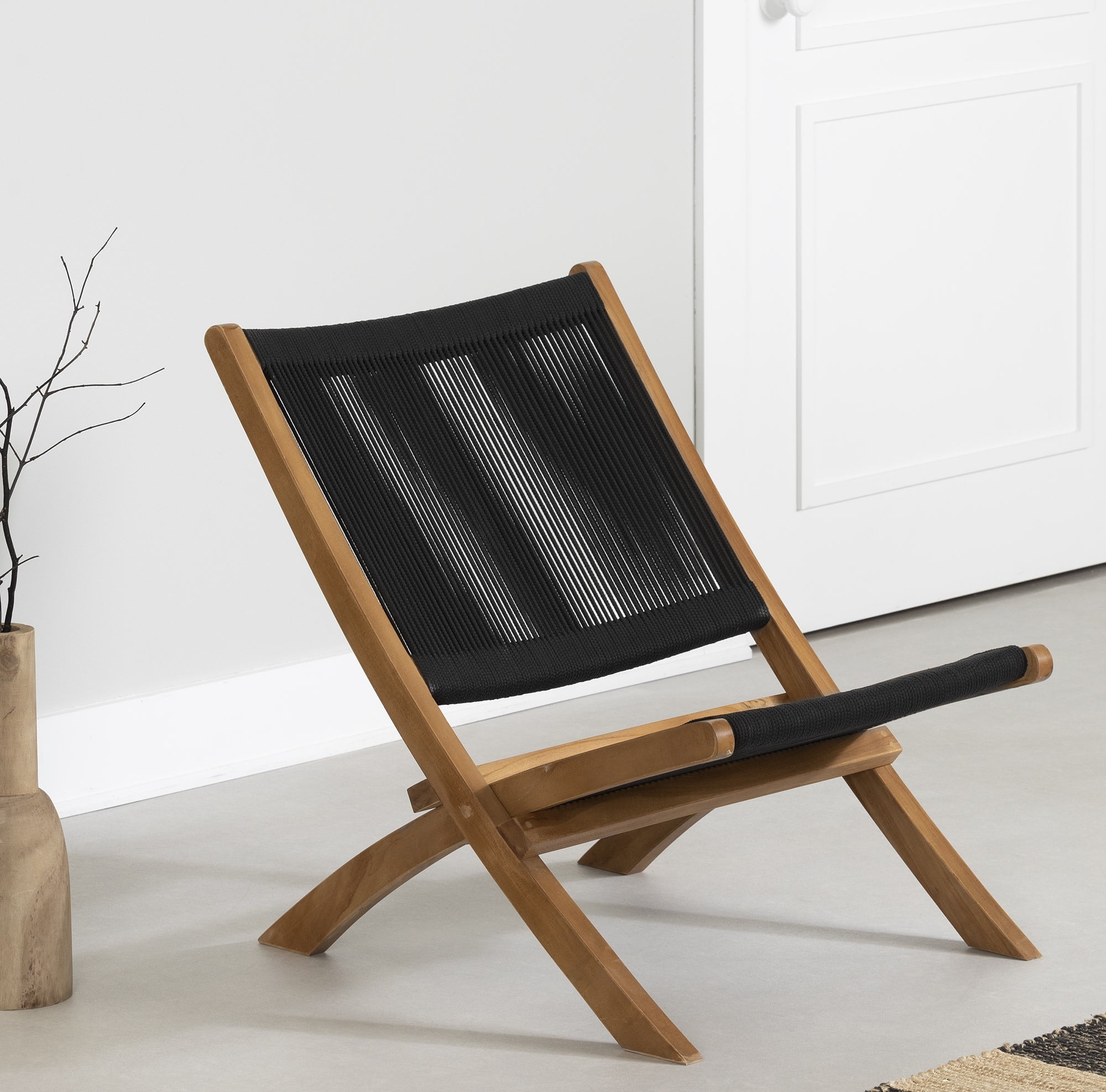 South Shore Balka, Bohemian Harmony Chair, Black - Walmart.com