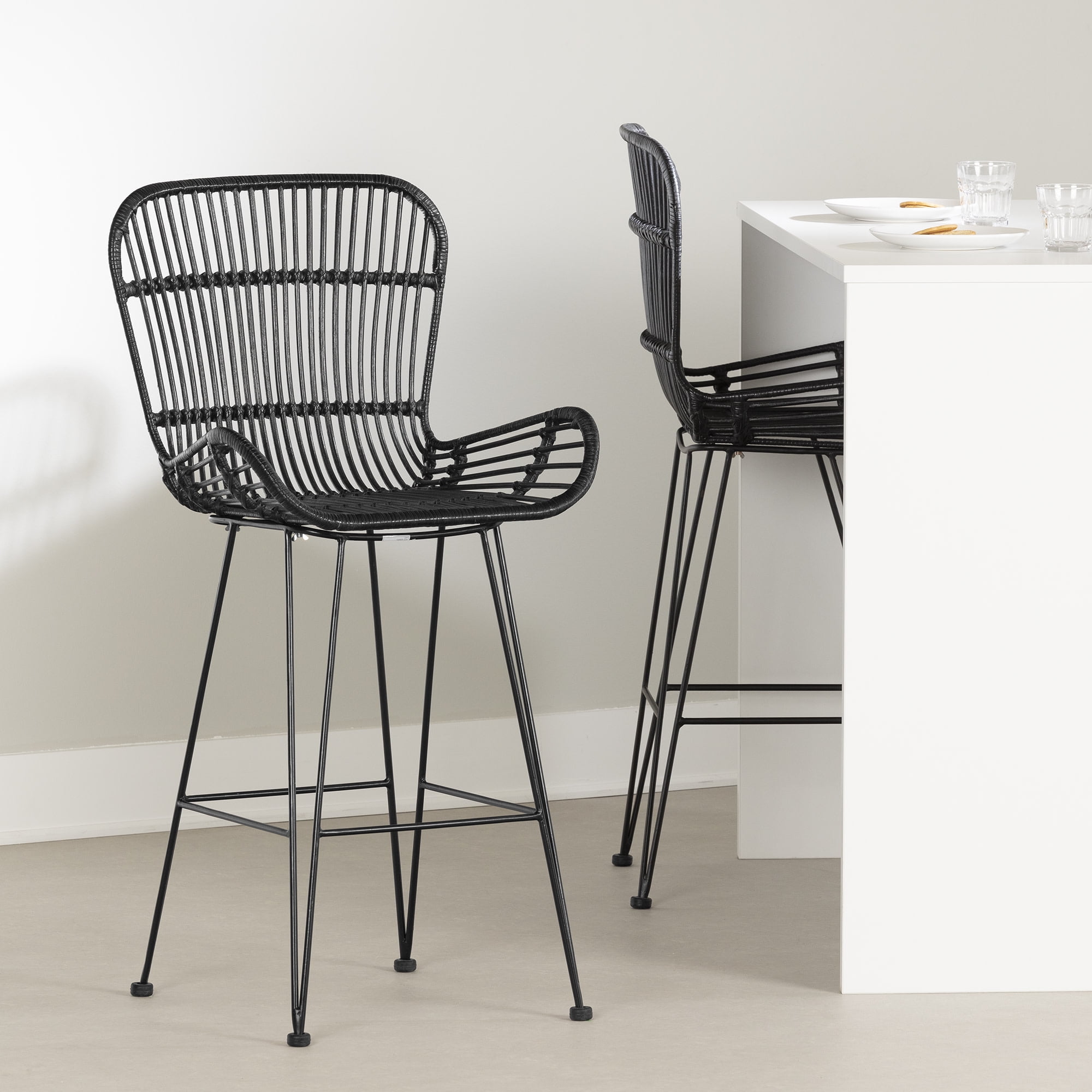 South Shore Balka, Bohemian Harmony Chair, Standard Black - Walmart.com