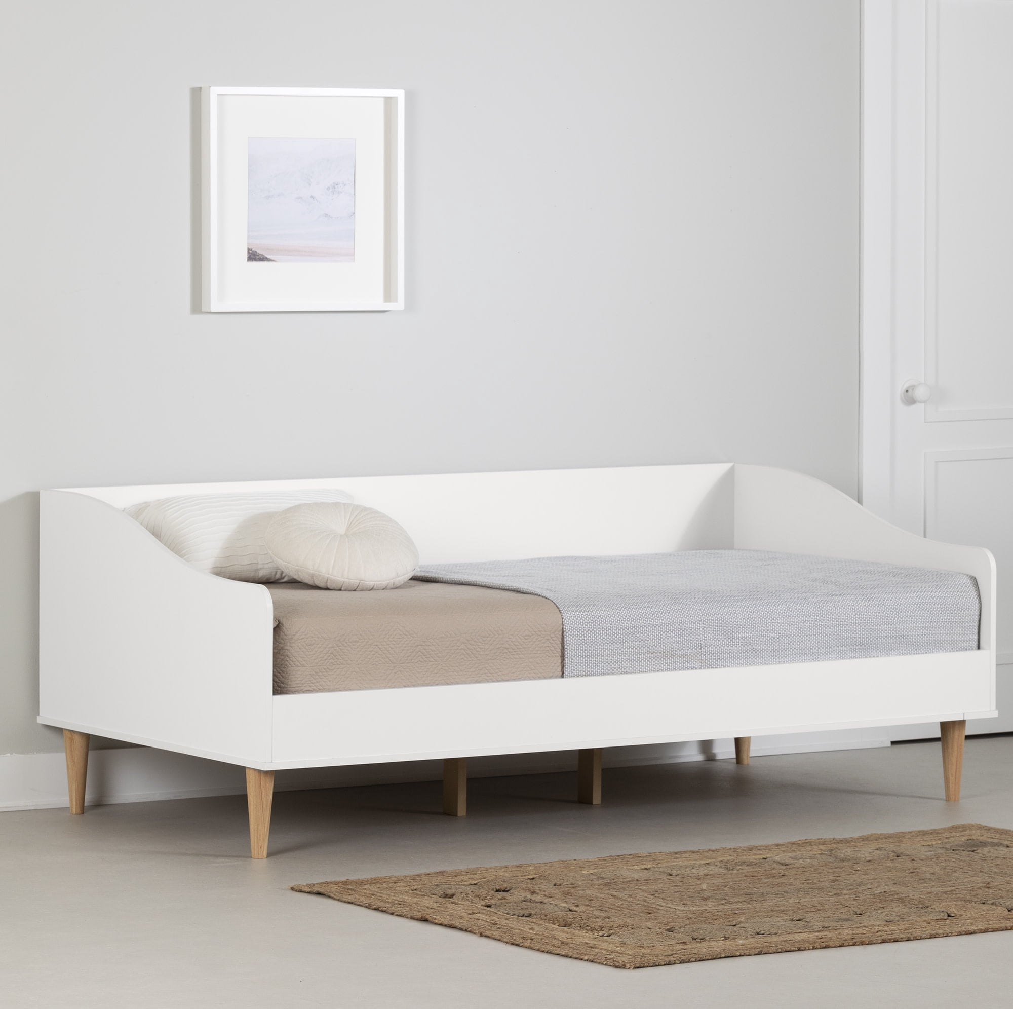 South Shore Cotton Candy, Bohemian Harmony Bed, Twin White - Walmart.com