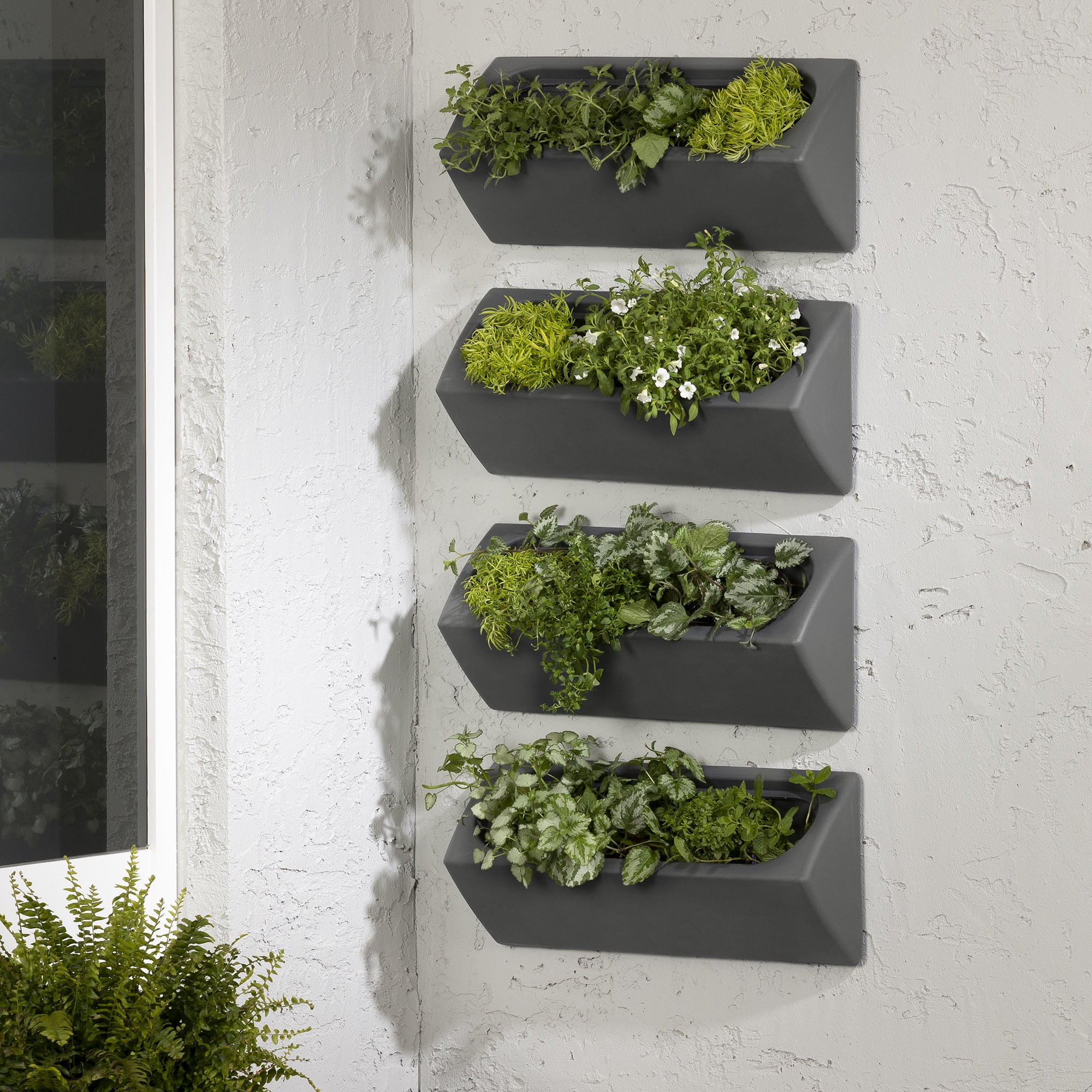 South Shore Dalya, Scandinavian Planter, Gray - Walmart.com