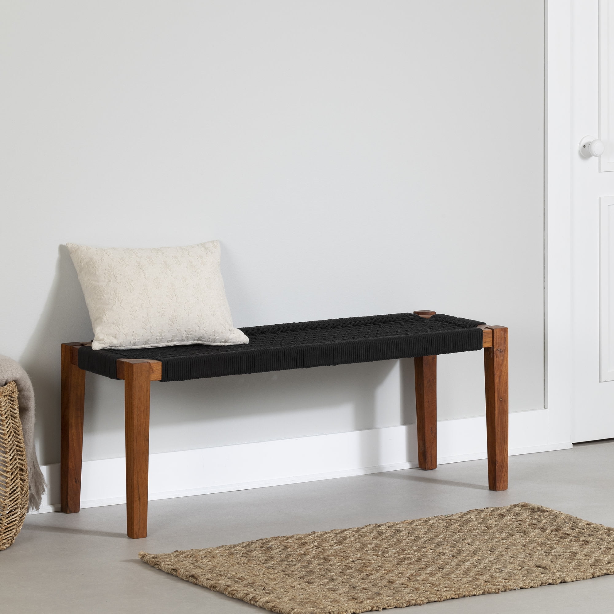 South Shore Hoya, Bohemian Harmony Bench, Black - Walmart.com