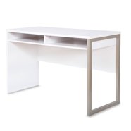 Mainstays Versatile Modern Glass-Top Desk, Multiple Colors - Walmart.com