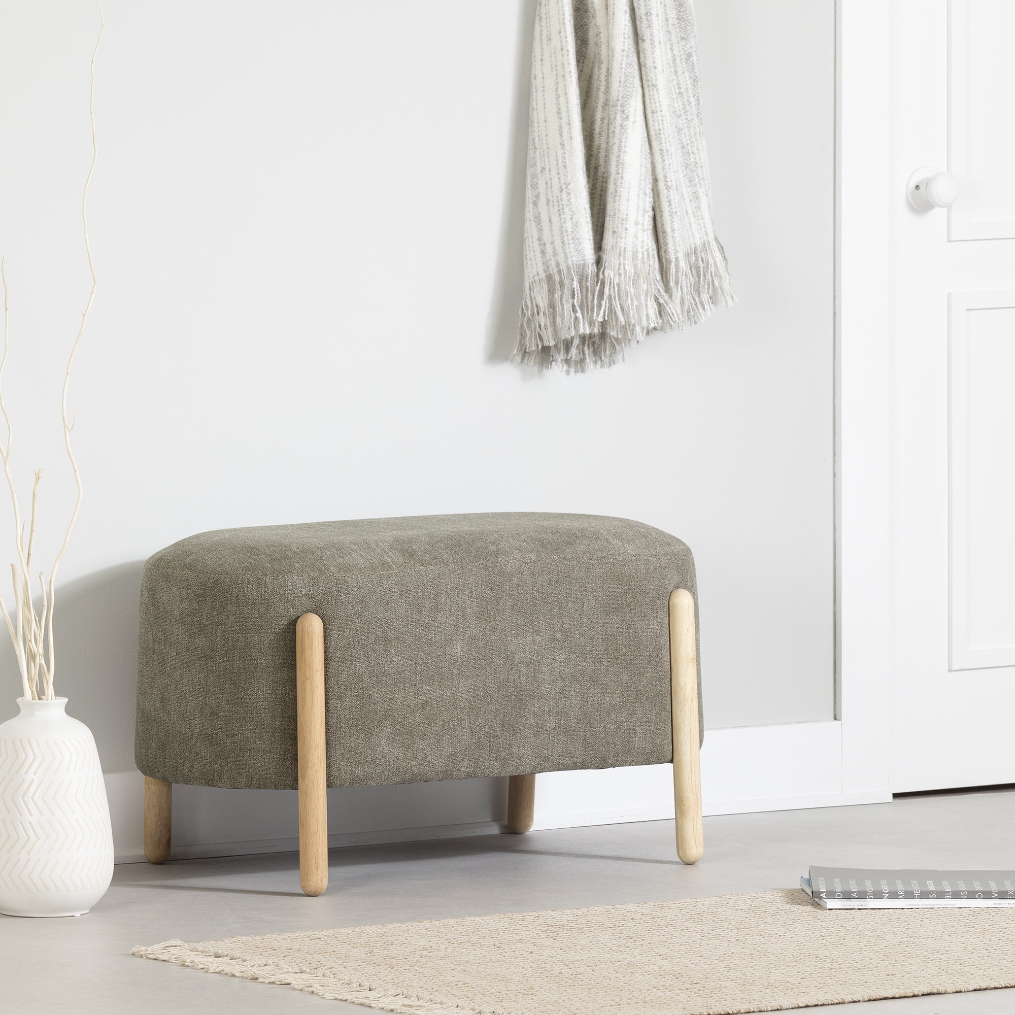 South Shore Kodali, Scandinavian Bench, Gray - Walmart.com