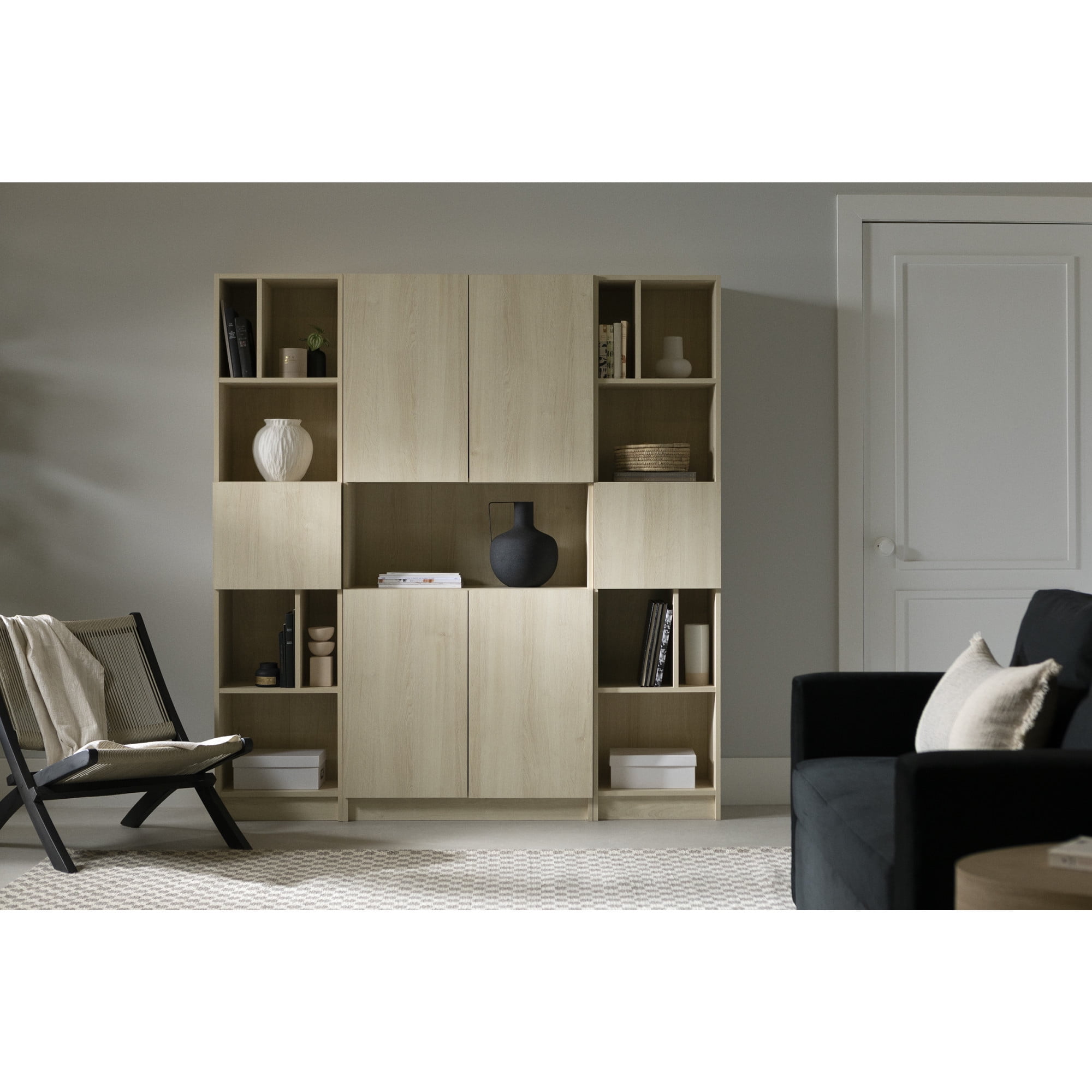 South Shore Liora, Contemporary Bookcase, Wide Beige - Walmart.com