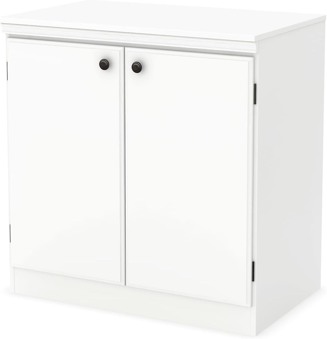 South Shore Morgan 2-Door Storage Cabinet, Pure White - Walmart.com