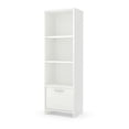 South Shore SoHo Modern 3-Shelf Bookcase with Open Shelves and Bottom ...