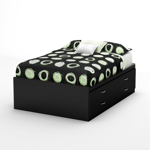 South Shore SoHo Captain 4-Drawer Storage Bed, Full, Multiple Finishes ...