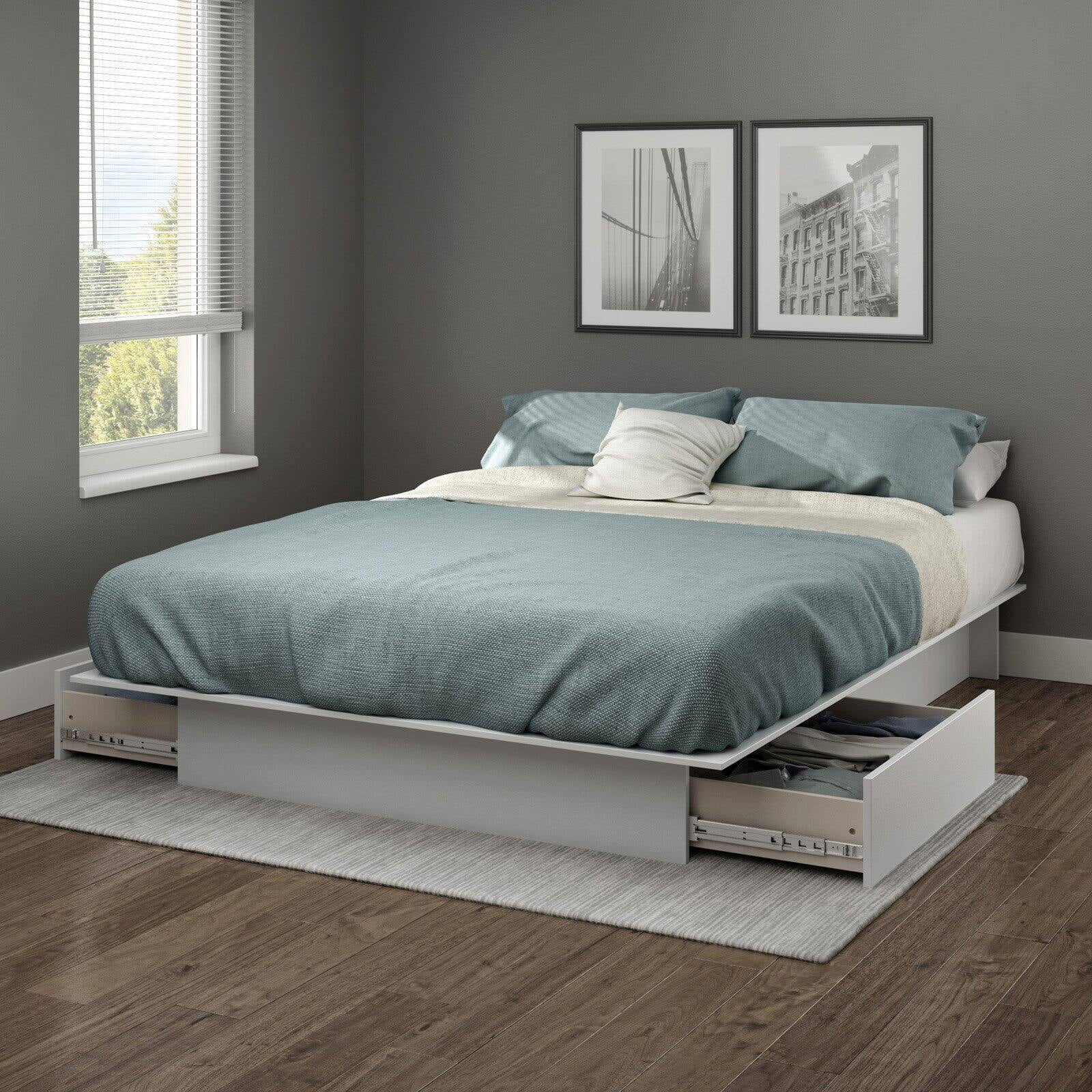 South Shore SoHo Storage Platform Bed with 2 Drawers, Queen - Walmart.com