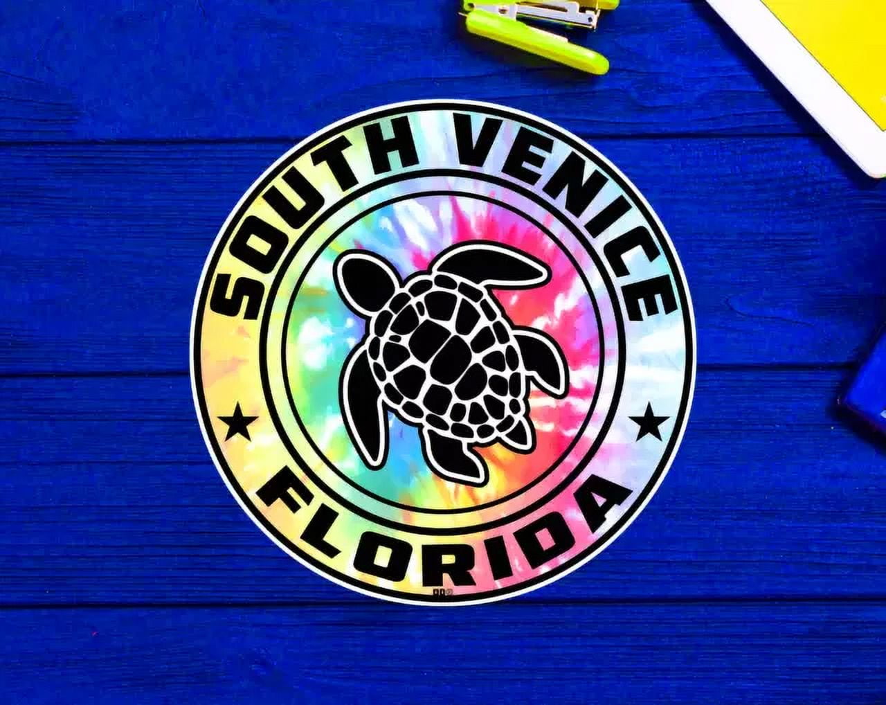 South Venice Florida Beach Sticker Decal Sticker Sea Turtle Phone Decal ...