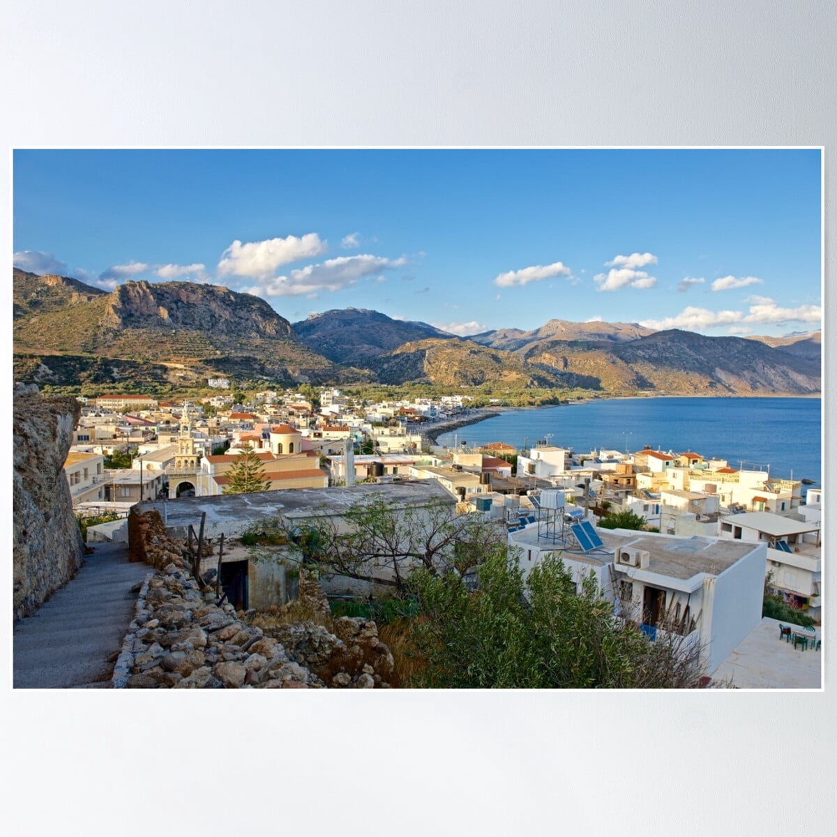 South West Crete Poster Wall Art, Modern Wall Decor For Living Room ...