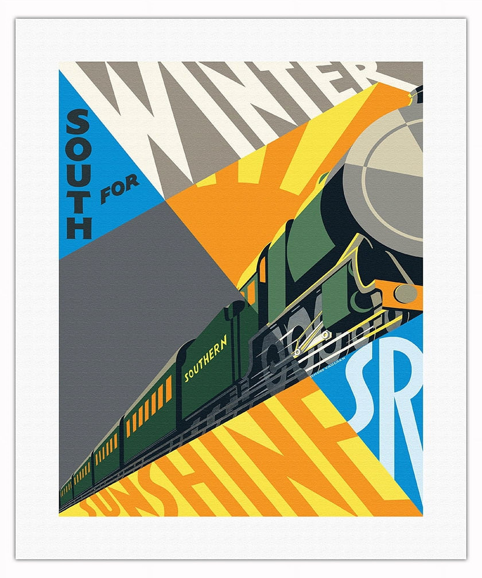 South for Winter Sunshine - Southern Railway Trains - Vintage Railroad ...