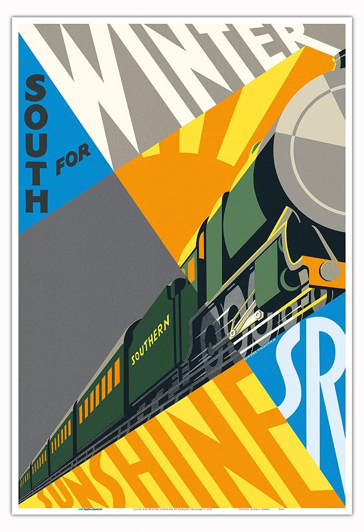 South for Winter Sunshine - Southern Railway Trains - Vintage Railroad ...