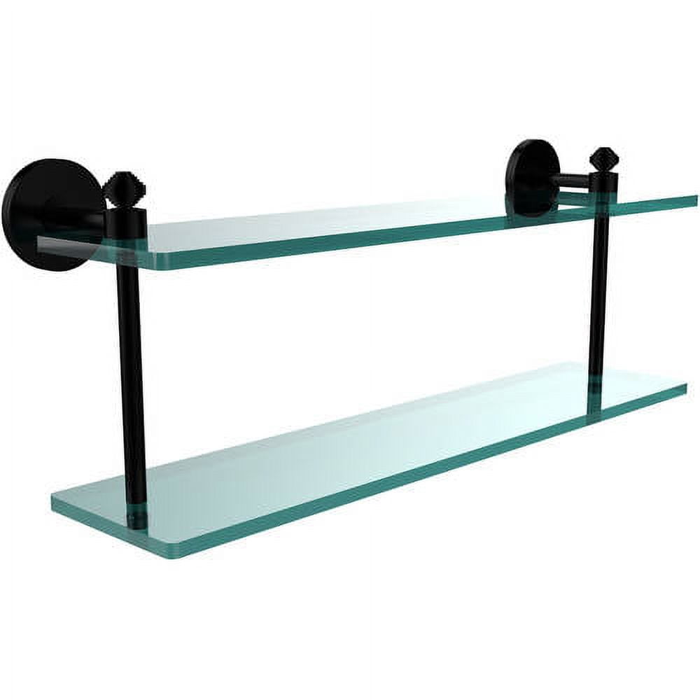 Southbeach Collection 22" 2-Tiered Glass Shelf (Build to Order ...