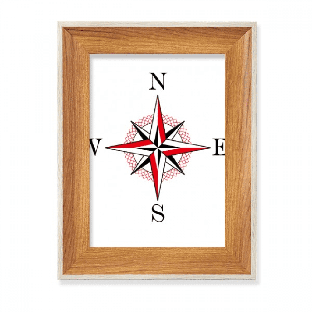 Southeast Compass Positioning Direction Desktop Wooden Photo Frame ...
