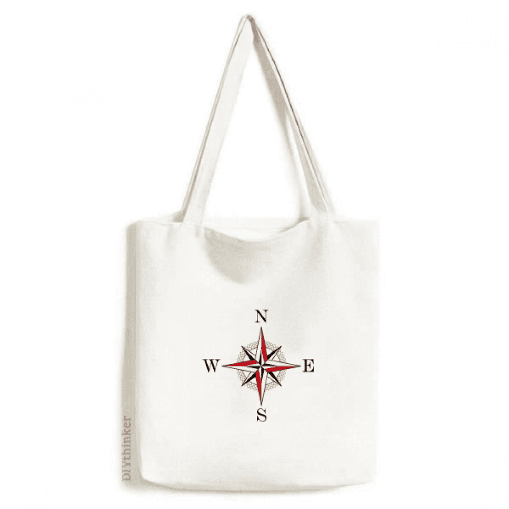 Southeast Compass Positioning Direction Tote Canvas Bag Shopping ...