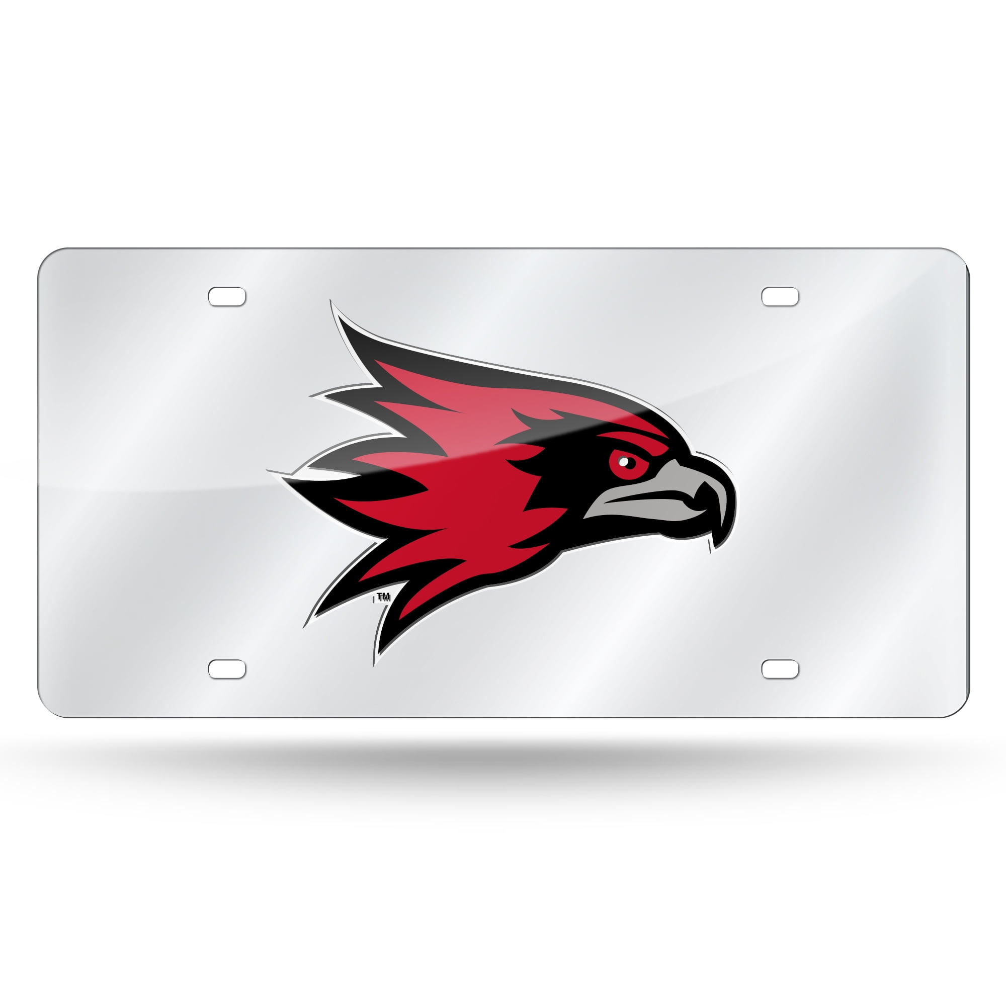 Southeastern Missouri Redhawks Mirrored Laser Cut License Plate ...