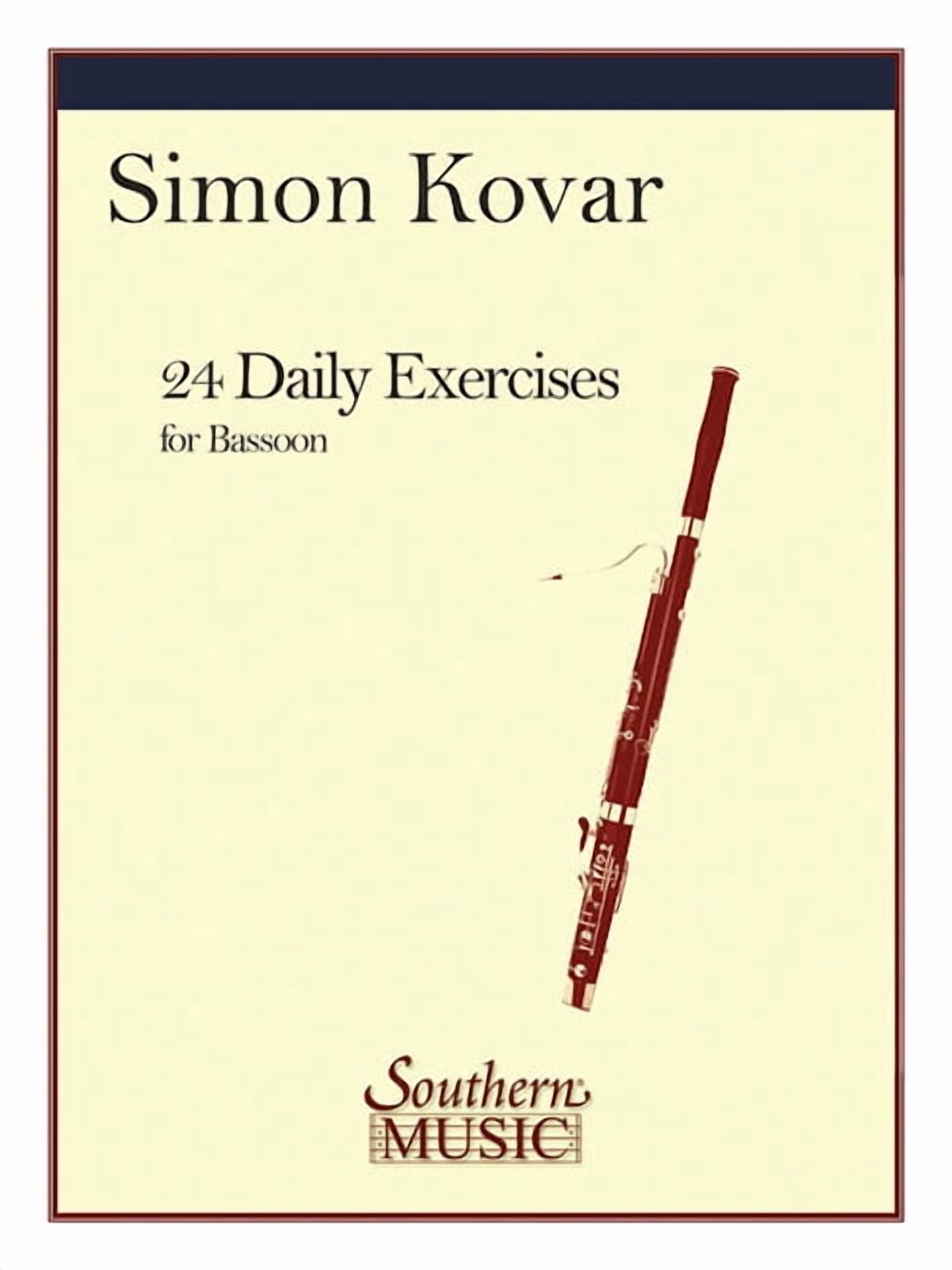 24 Daily Exercises for Bassoon: Bassoon, (Paperback) - Walmart.com