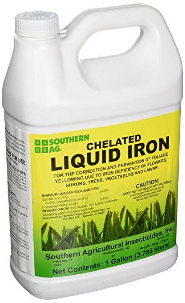 TeviRoom Southern Ag Chelated Liquid Iron, 1 Gallon, Corrects Iron ...