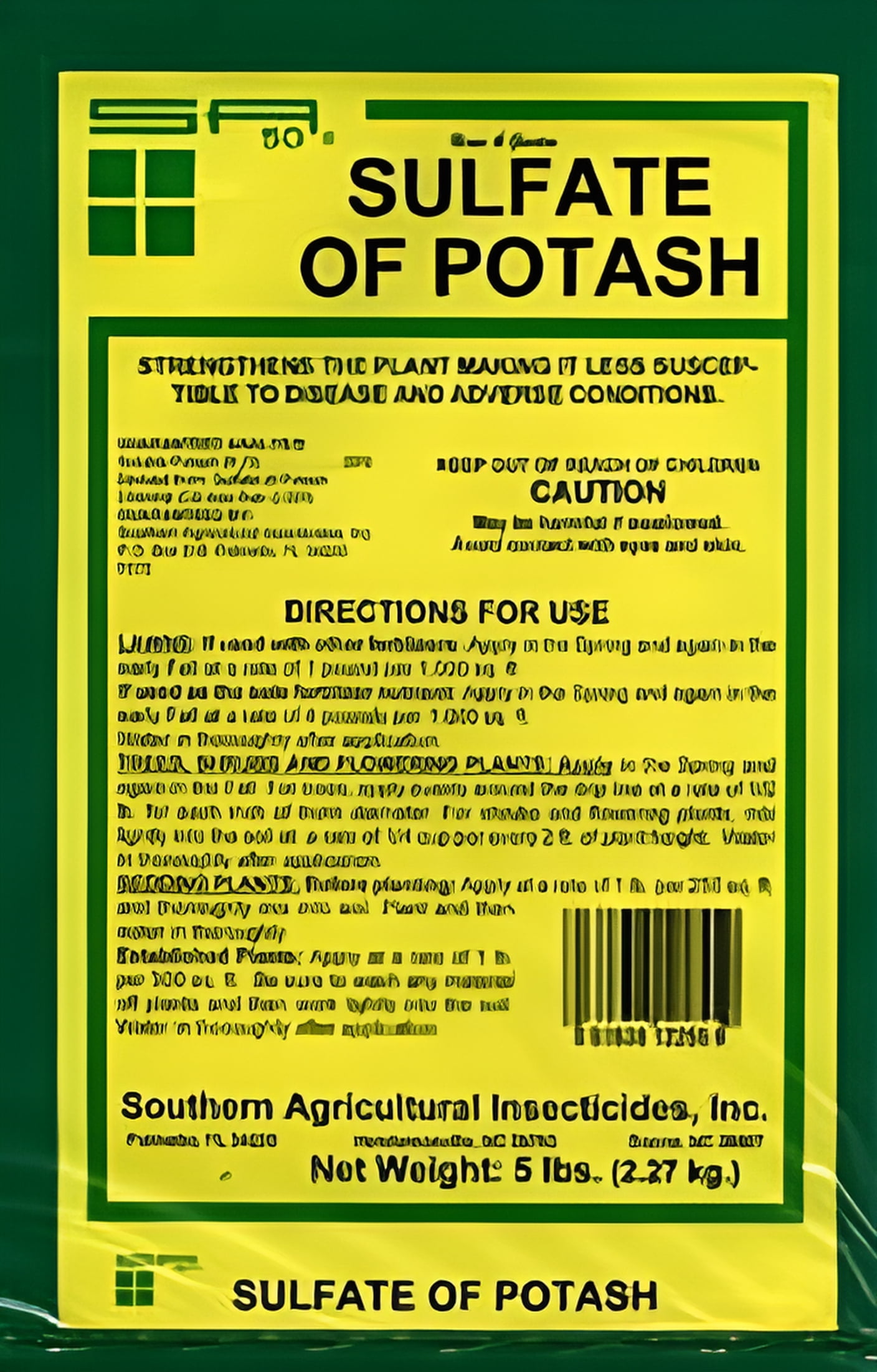 Sulfate of Potash 0-0-50 Granular Fertilizer for Plants & Garden Soil ...