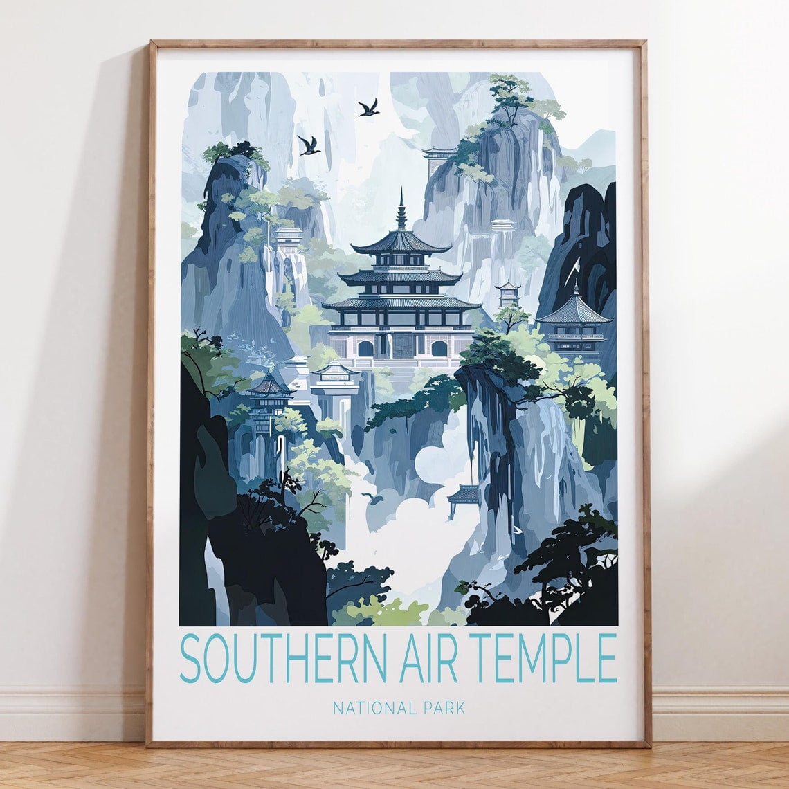 Southern Air Temple Poster, The Last Airbender Travel Wall Art ...