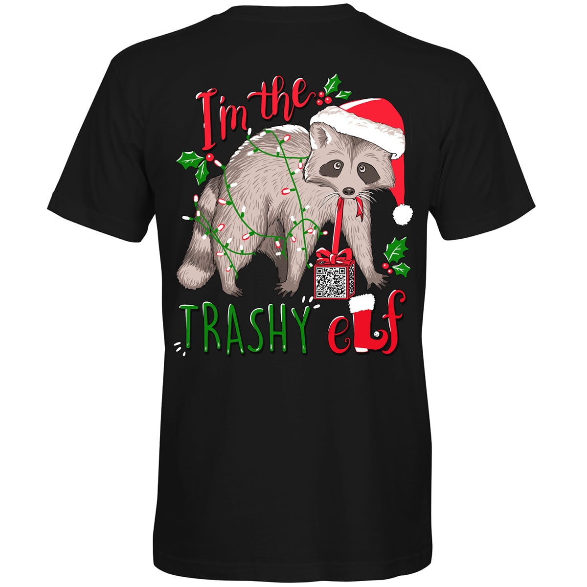Southern Attitude Trashy Elf Holiday T-Shirt - Walmart.com